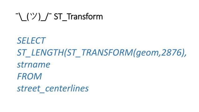 PostGIS and Spatial SQL | PPTX