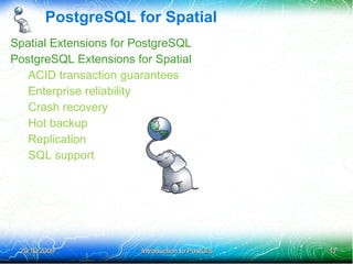 Postgis for Enterprise | PPT