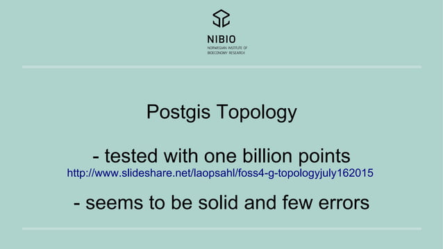 Postgis topology presentation_foss4g_oslo_01_09_2016 | PPT