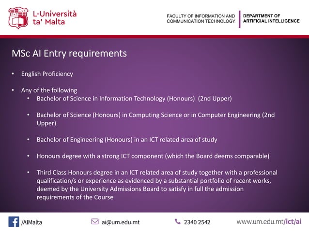 MSc Artificial Intelligence | PDF | Postgraduate Education | College Education