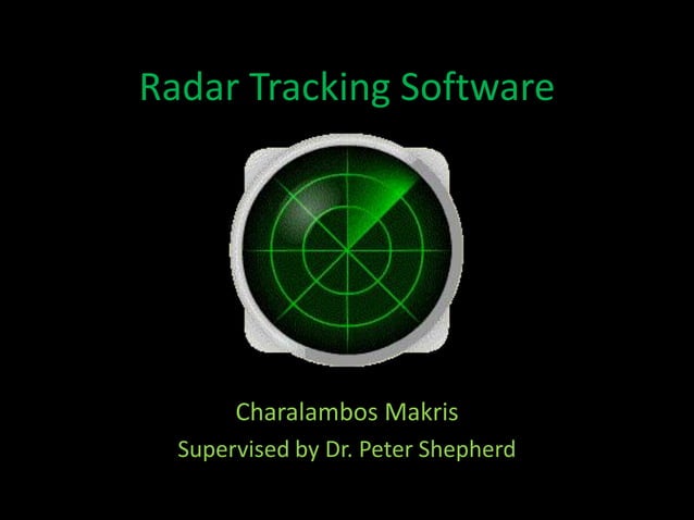 Radar Tracking Software (using MATLAB) | PPTX