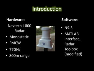 Radar Tracking Software (using MATLAB) | PPTX