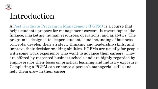 Post Graduate Program in Management.pptx