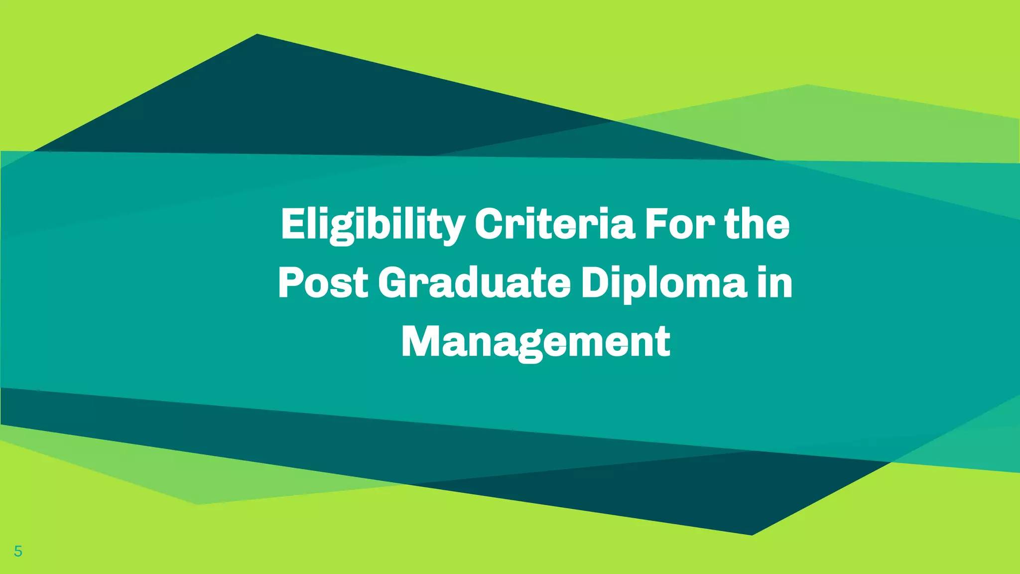 Post graduation diploma program | PPTX