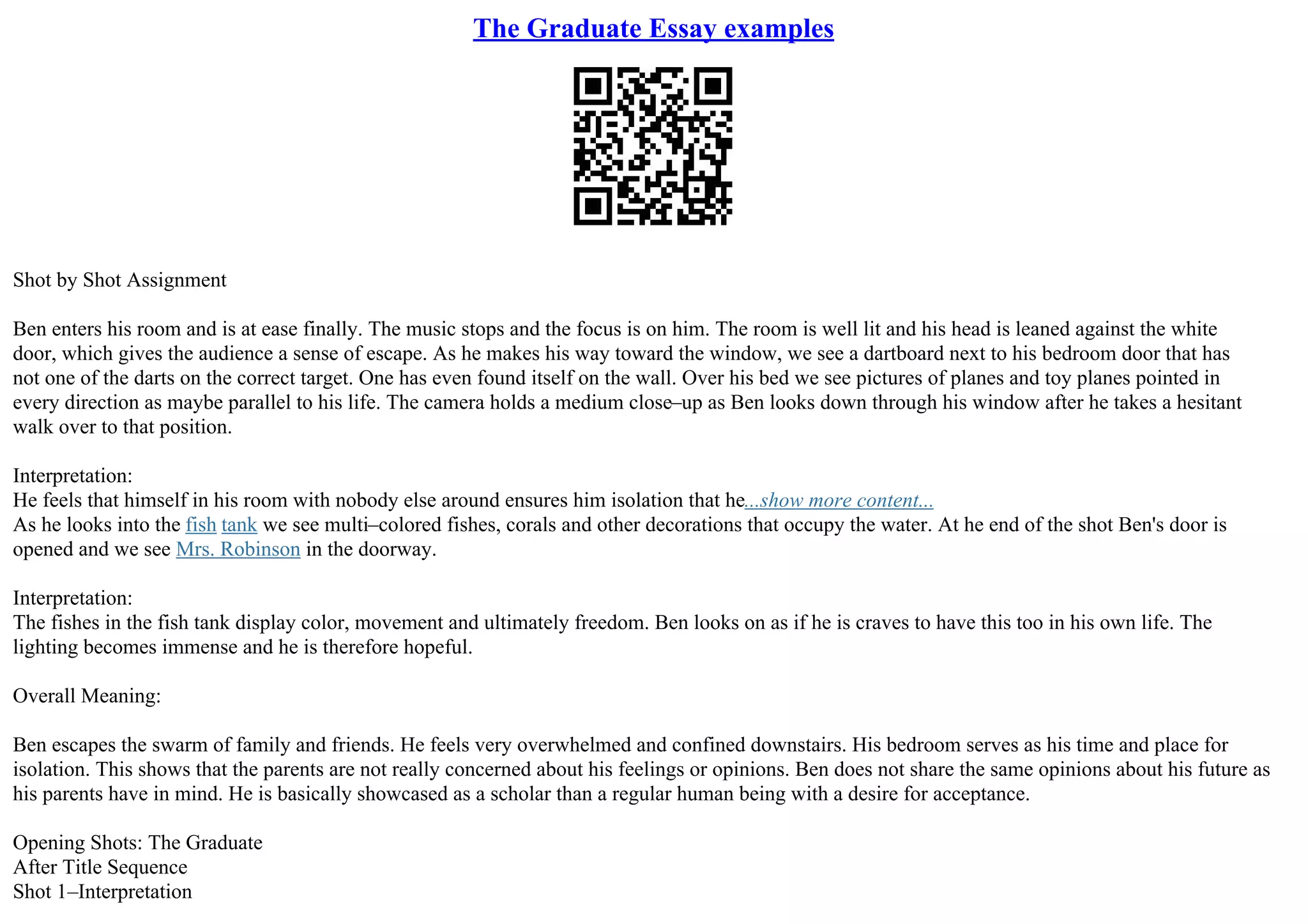 Post Graduation Plans | PPT