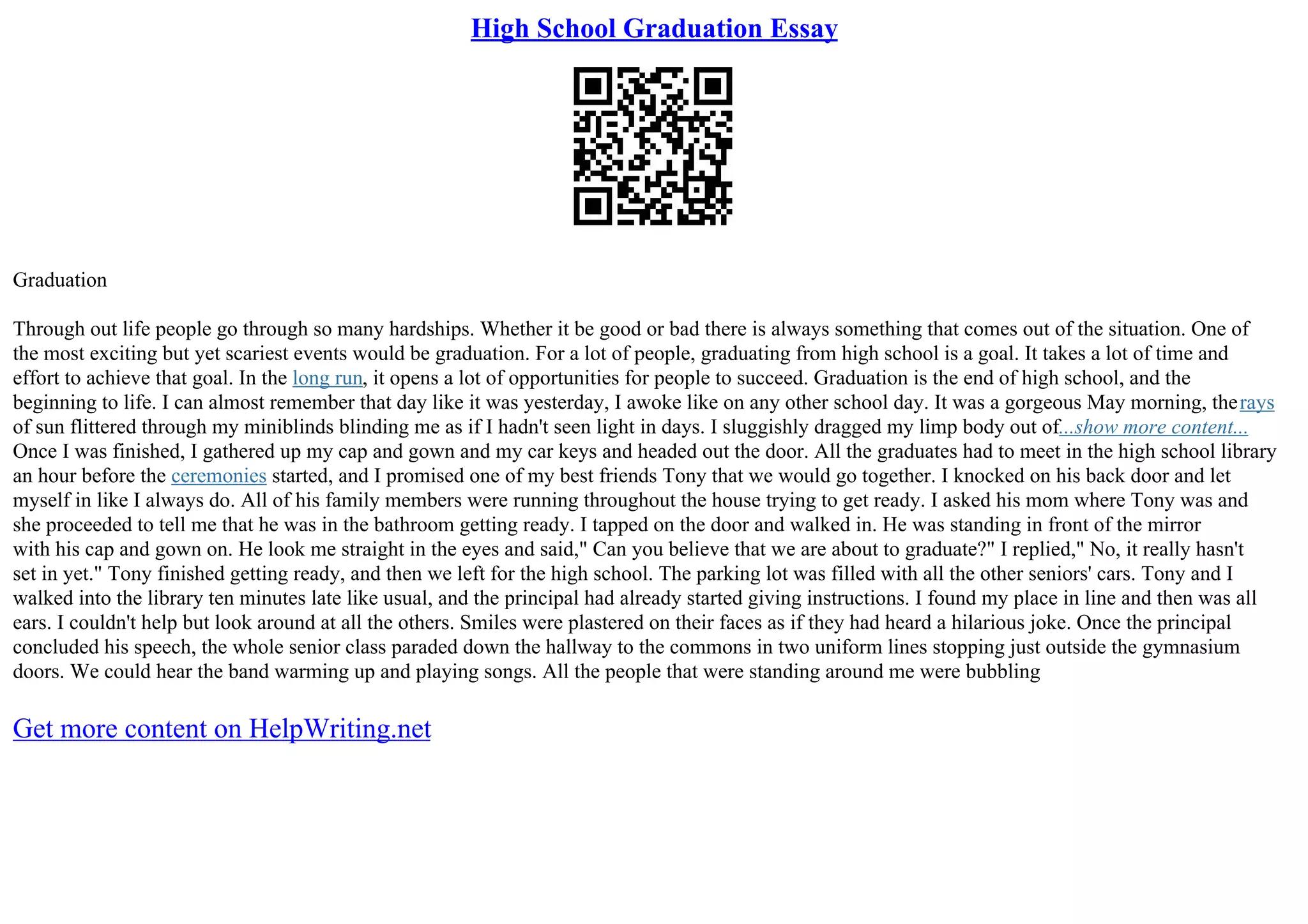 Post Graduation Plans | PPT