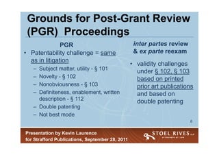 Post-Grant Review Proceedings | PDF