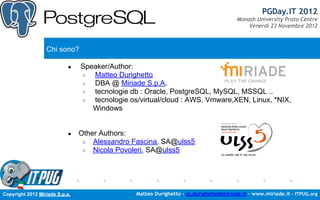 PostgreSQL in HA per Healthcare | PPT