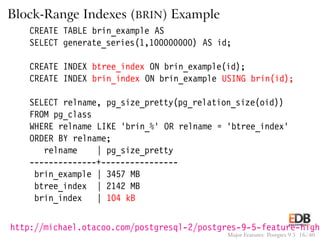 Overview of Postgres 9.5 | PDF