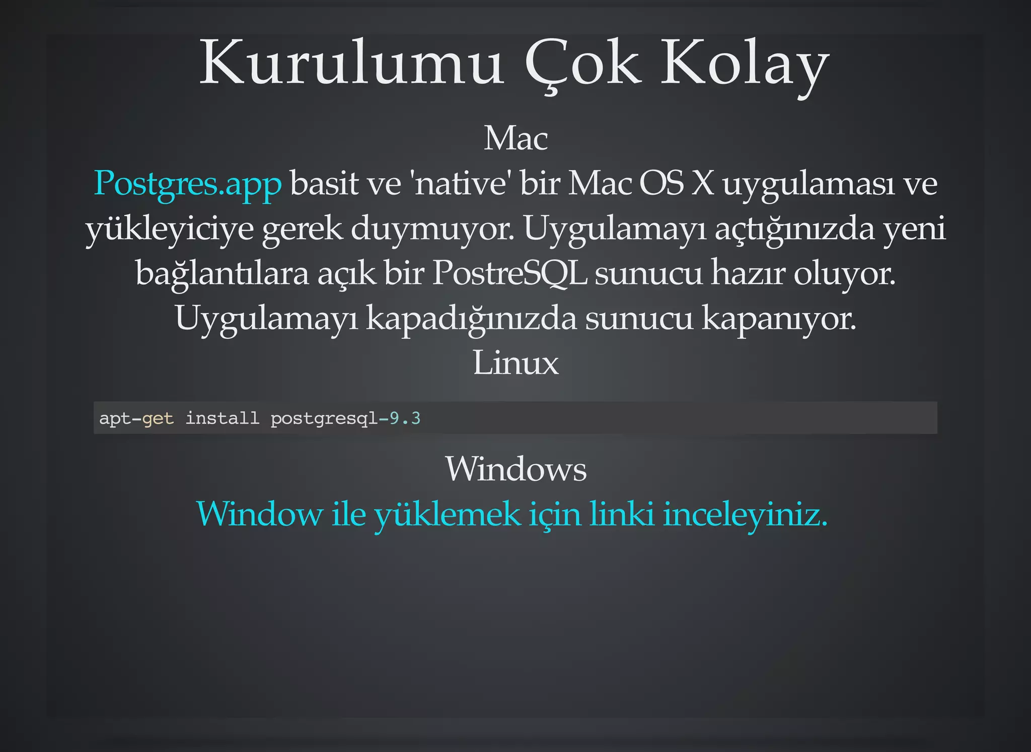 PostgreSQL'i öğrenmek ve yönetmek | PDF