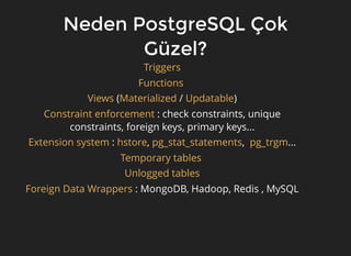 PostgreSQL DBA Neler Yapar? | PPT