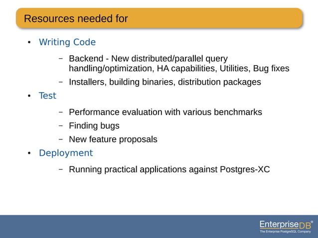 Introduction to Postrges-XC | PDF | Databases | Computer Software and Applications