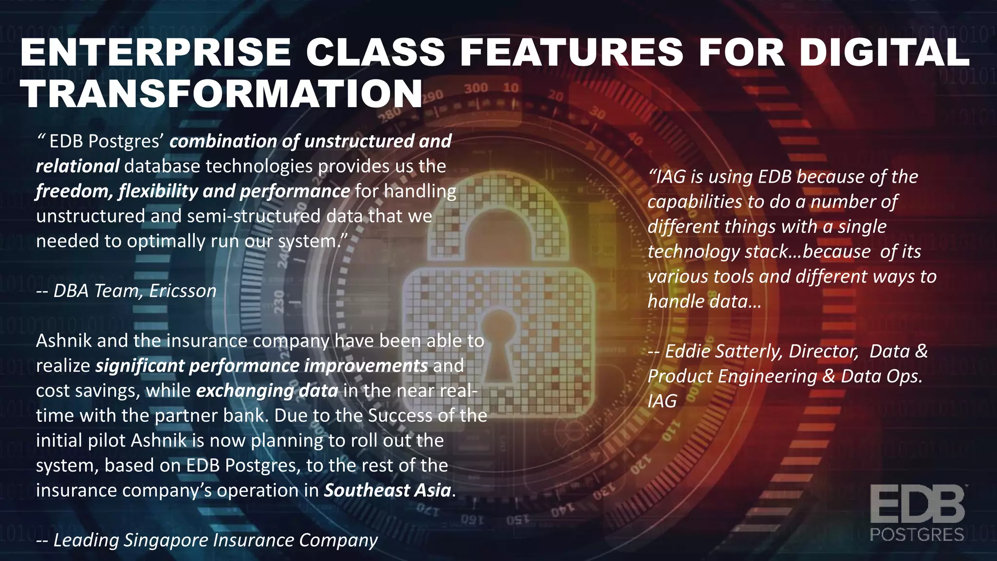 Postgres for Digital Transformation: NoSQL Features, Replication, FDW & More | PPT