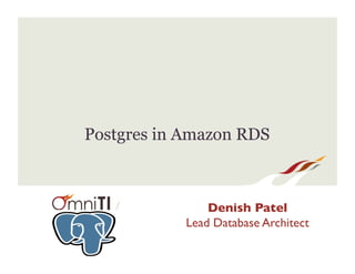 Postgres in Amazon RDS | PDF | Databases | Computer Software and Applications