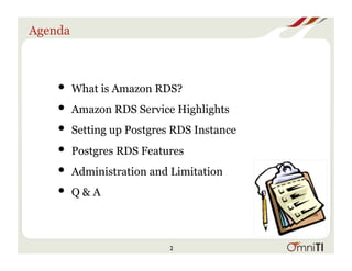 Postgres in Amazon RDS | PDF | Databases | Computer Software and Applications