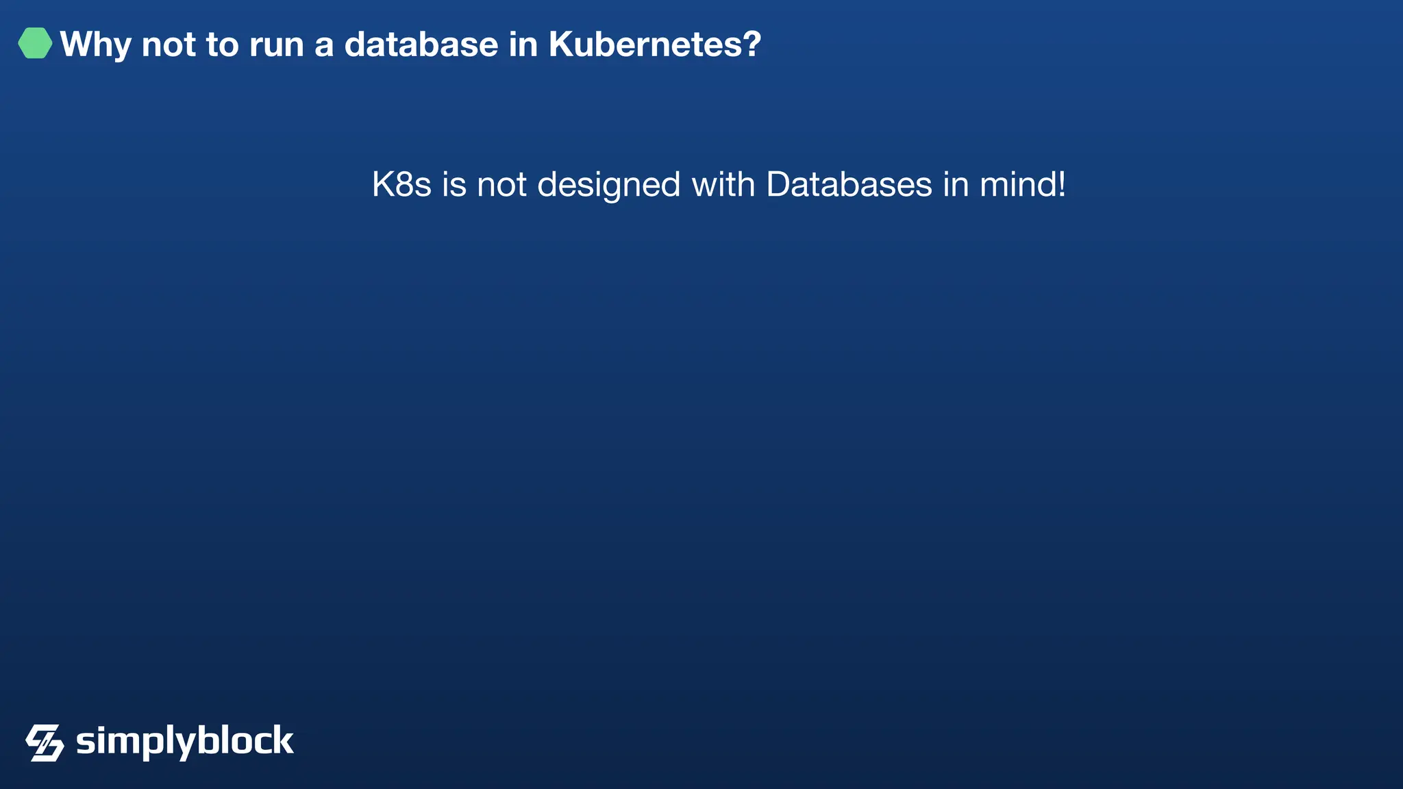 Postgres On Kubernetes Dos And Dontspdf