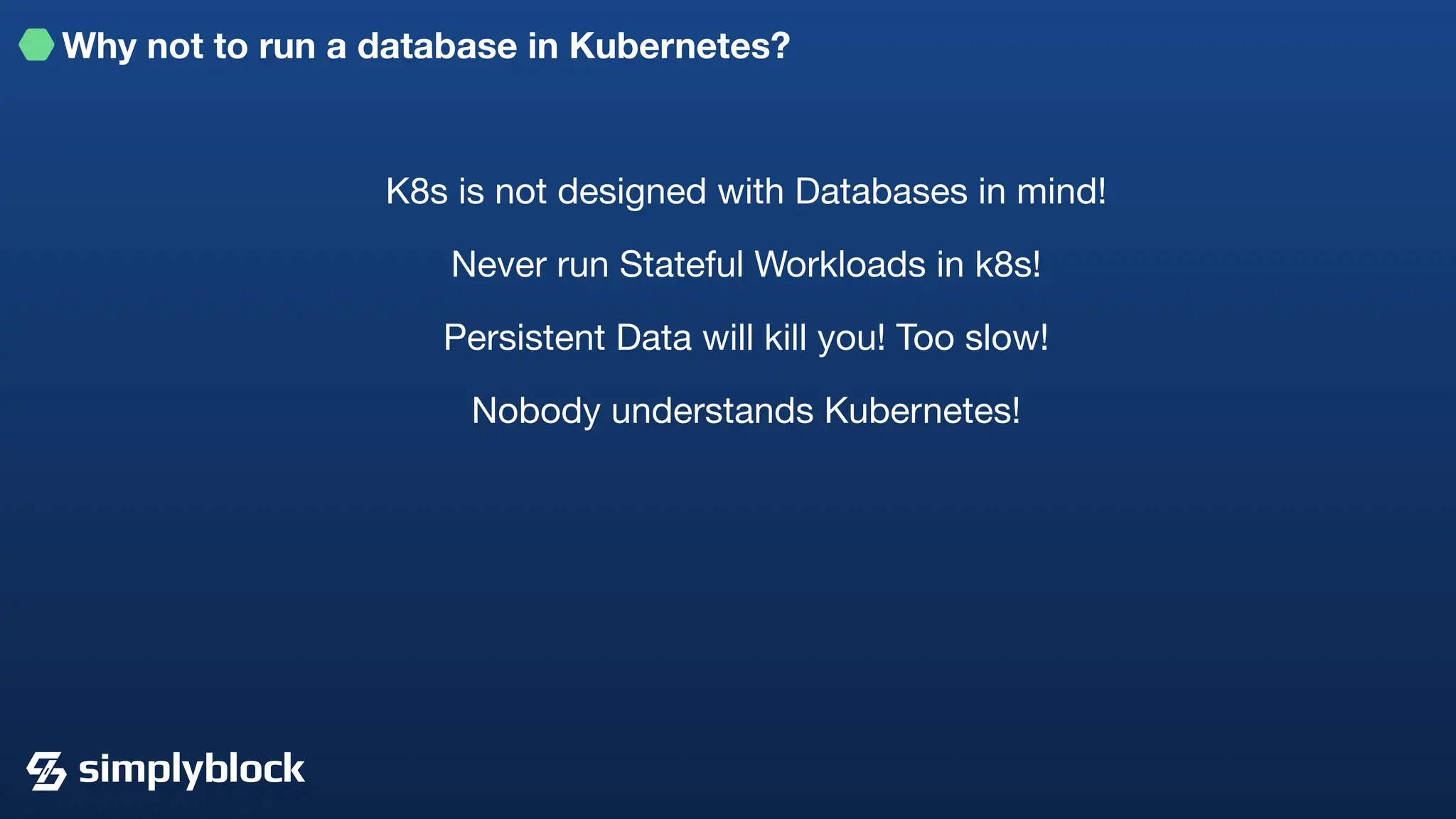 Postgres On Kubernetes Dos And Dontspdf