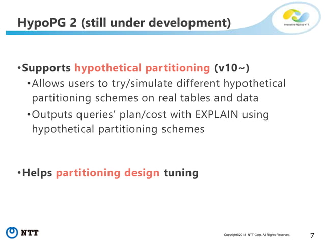 Hypothetical Partitioning for PostgreSQL | PPT