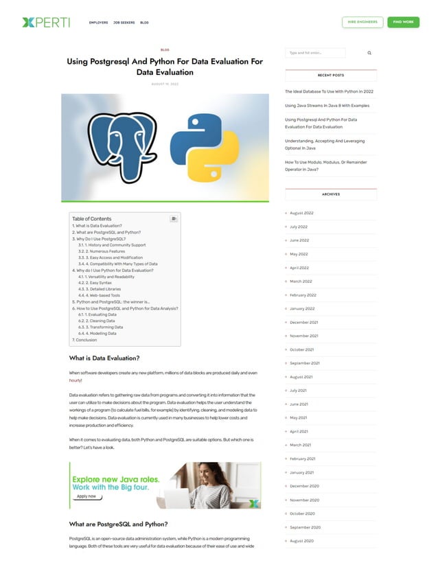 Using Postgresql And Python For Data Evaluation For Data Evaluation | PDF