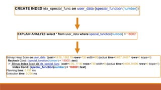 Postgresql İndex on Expression | PPTX