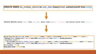 Postgresql İndex on Expression | PPTX