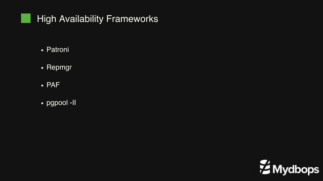 PostgreSQL Replication High Availability Methods | PDF | Databases | Computer Software and ...