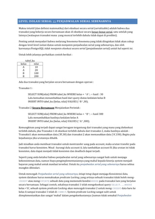 PostgreSQL Transaksi | PDF
