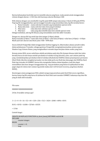 PostgreSQL Transaksi | PDF