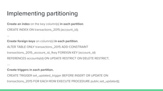 Postgre sql 10 table partitioning | PDF