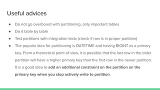 Postgre sql 10 table partitioning | PDF