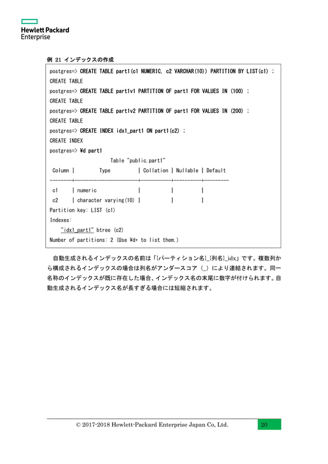 PostgreSQL 11 New Features With Examples (Japanese) | PDF