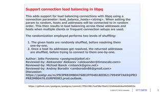 PostgreSQL16新機能紹介 - libpq接続ロード・バランシング（第41回PostgreSQLアンカンファレンス@オンライン 発表資料） | PDF