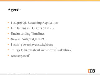 PostgreSQL9.3 Switchover/Switchback | PPT