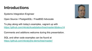 PostgreSQL 9.5 Foreign Data Wrappers | PPTX