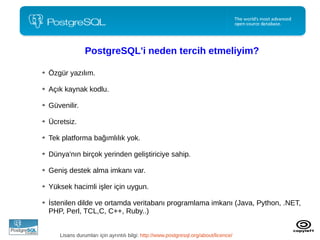 PostgreSQL'e Genel Bakış | PDF