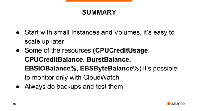 PostgreSQL on AWS: Tips & Tricks (and horror stories) | PPT