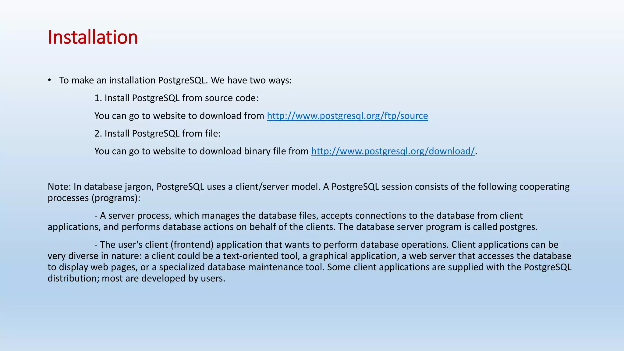 Postgresql Database Slides Pptx Databases Computer Software And 7779