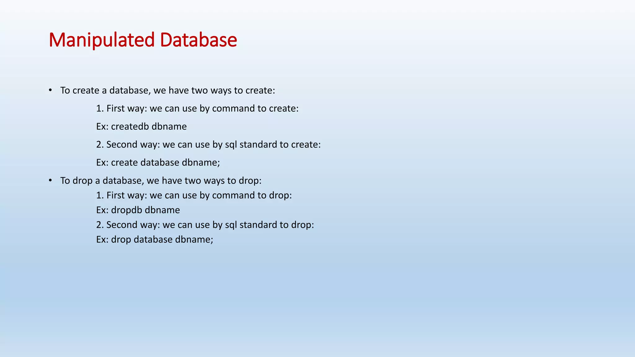 Postgresql Database Slides Pptx Databases Computer Software And 0707