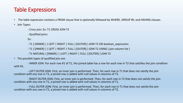 Postgresql Database Slides Pptx Databases Computer Software And