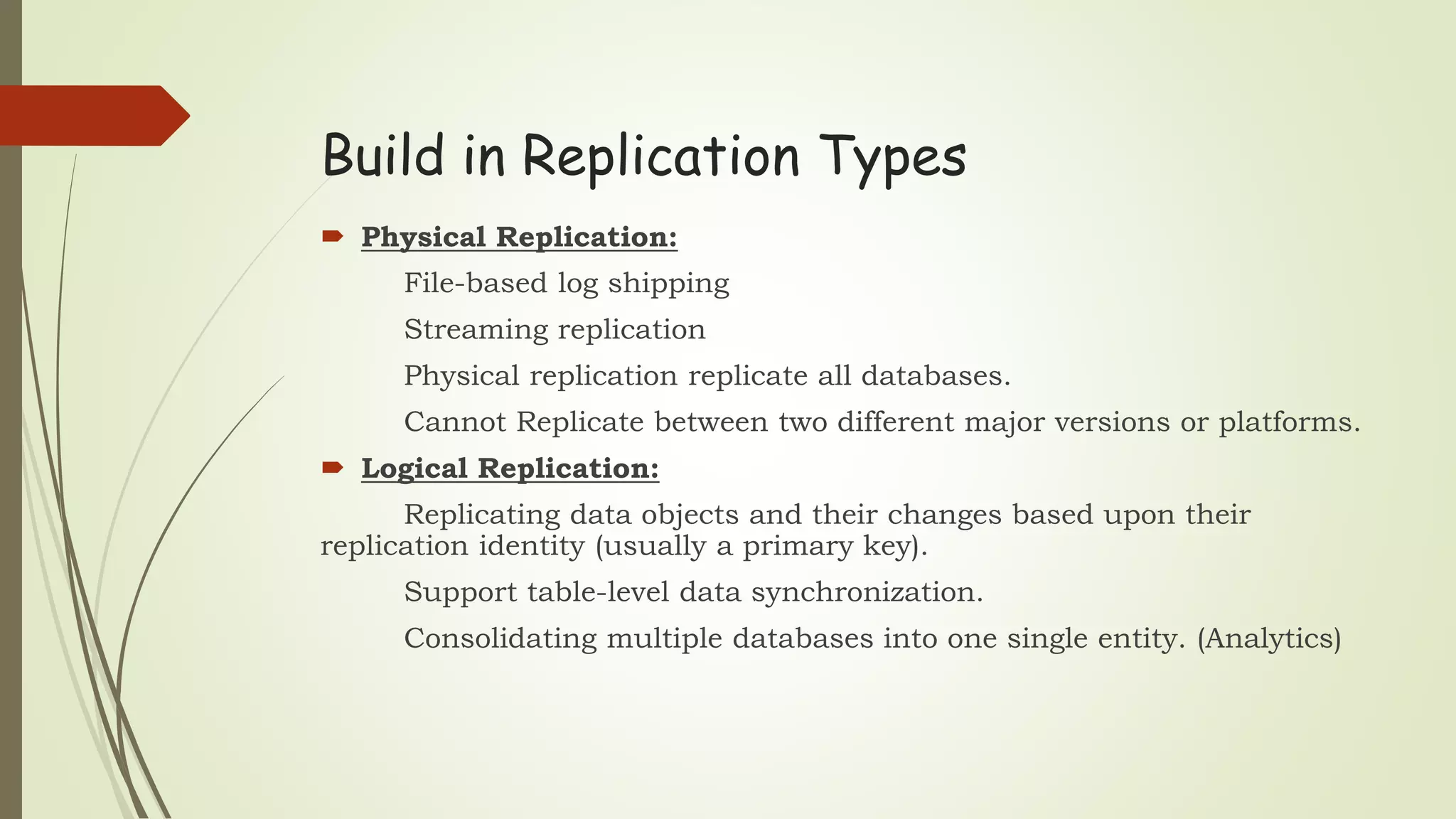 Postgresql_Replication.pptx | Databases | Computer Software and Applications