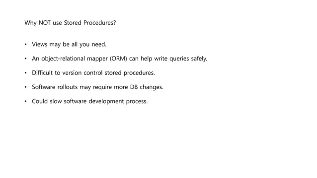 Postgresql stored procedure | PPTX