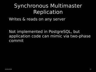 PostgreSQL Scaling And Failover | PDF | Databases | Computer Software and Applications