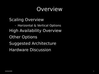 PostgreSQL Scaling And Failover | PDF | Databases | Computer Software and Applications