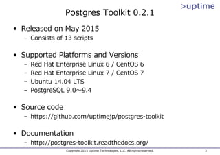 Postgres Toolkit | PPT