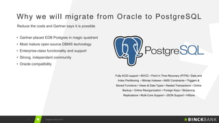 Postgres Vision 2018: Your Migration Path - BinckBank Case Study | PDF