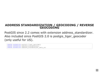 Postgres Vision 2018: PostGIS and Spatial Extensions | PDF
