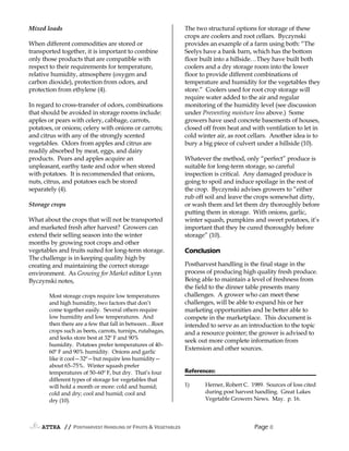 Postharvest Handling of Fruits and Vegetables | PDF