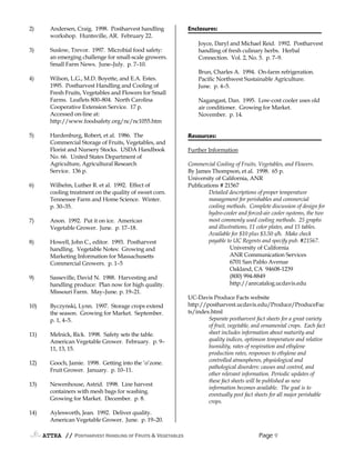 Postharvest Handling of Fruits and Vegetables | PDF