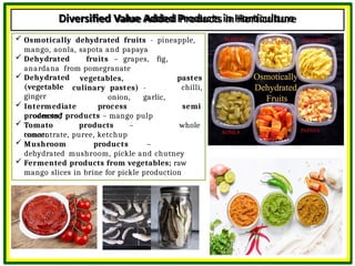Post Harvest on value addition of fruits and vegetables | PPTX