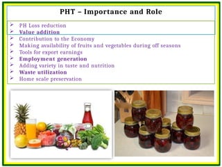 Post Harvest on value addition of fruits and vegetables | PPTX
